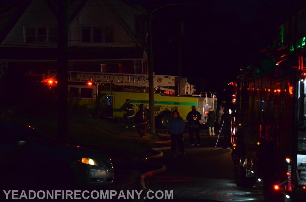 Yeadon Firefighters Assisted Upper Darby Firefighters - Yeadon Fire Company